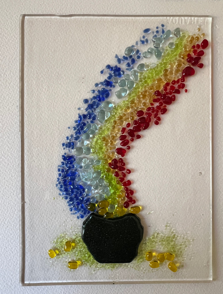 Over The Rainbow with LED Lighted Stand – Gazing Through Glass