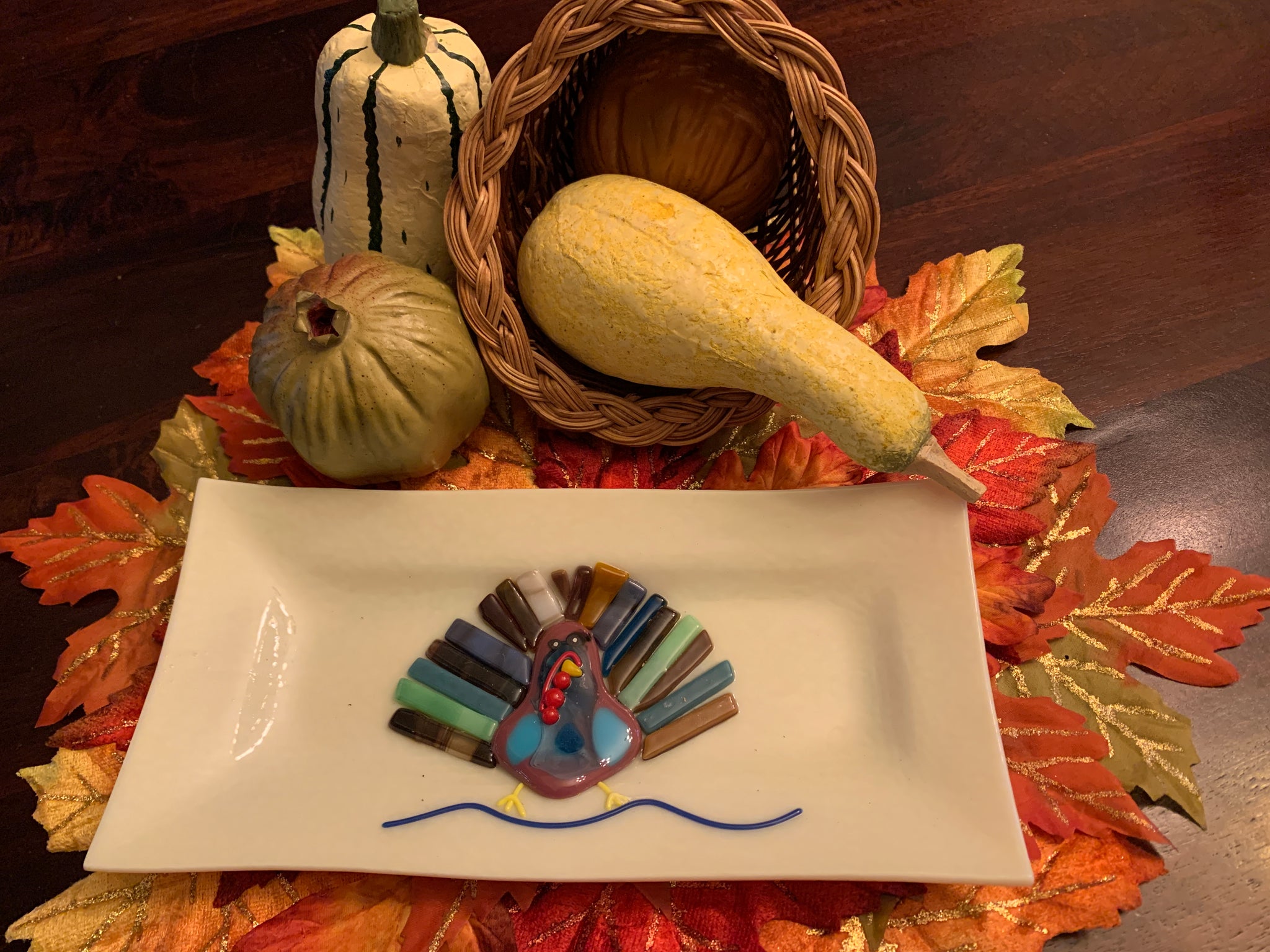 Thanksgiving Turkey Tray – Gazing Through Glass