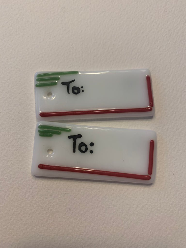 Reusable Glass Nametag (set of 2) – Gazing Through Glass