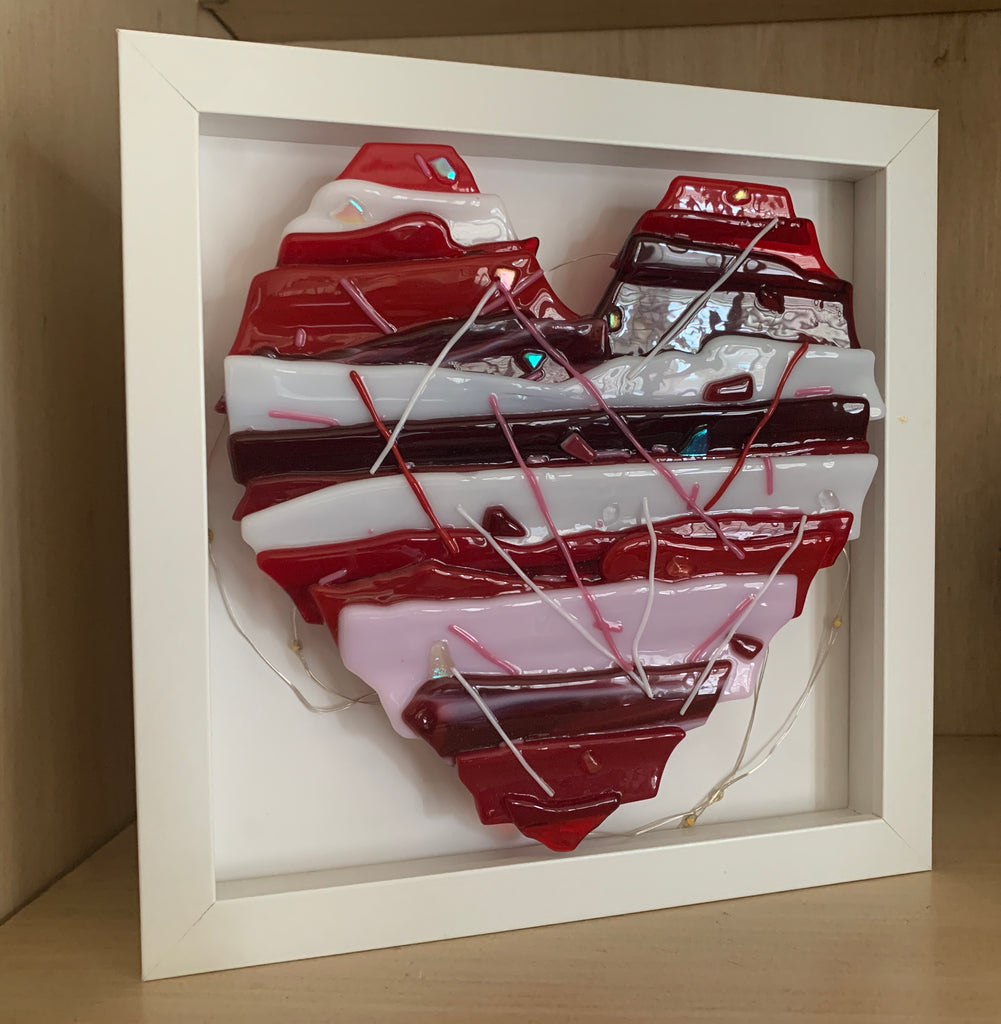 Lighted Edgy Heart – Gazing Through Glass